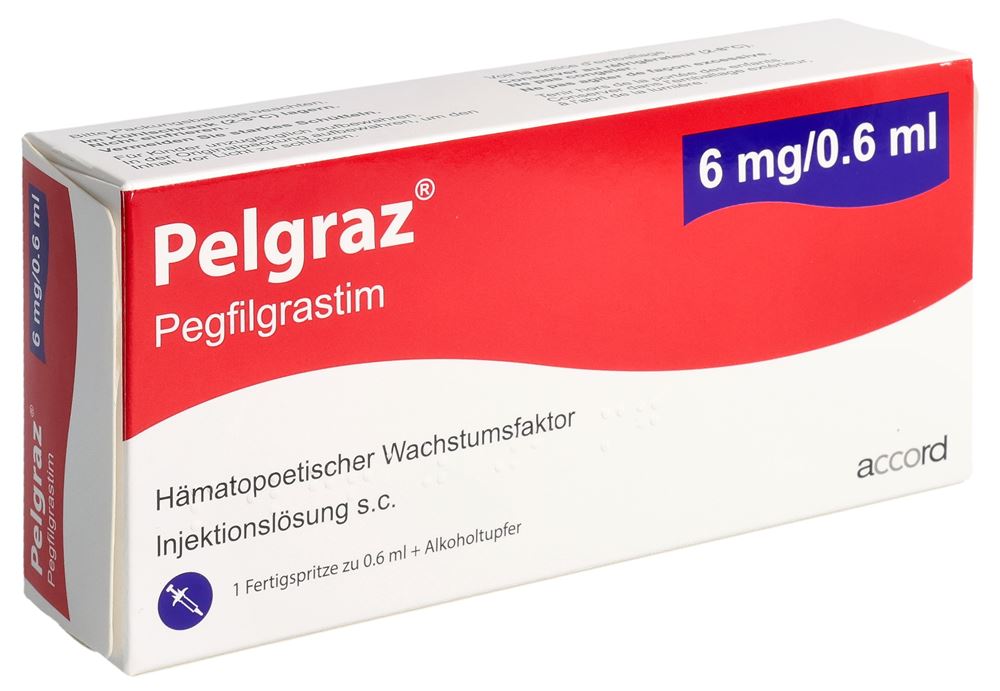 PELGRAZ Inj Lös 6 mg/0.6ml Fertigspritze mit automatischem Nadelschutz ...