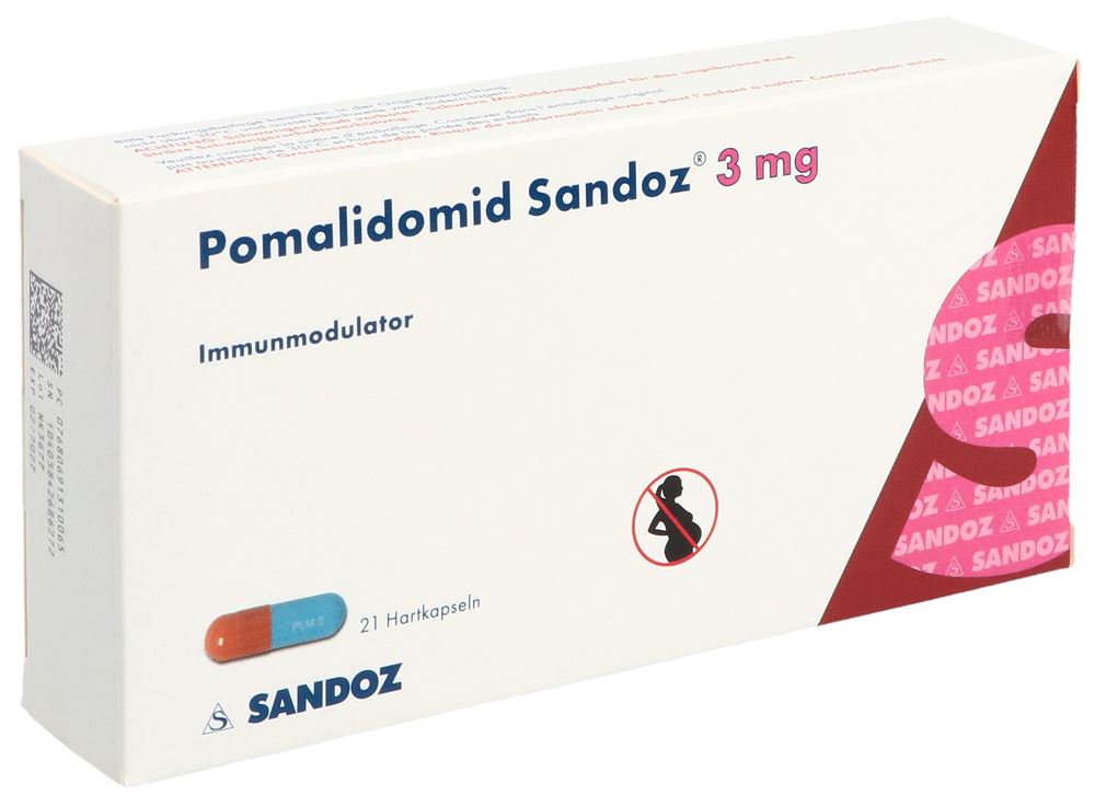 POMALIDOMID Sandoz caps 3 mg blist 21 pce | Commander en ligne