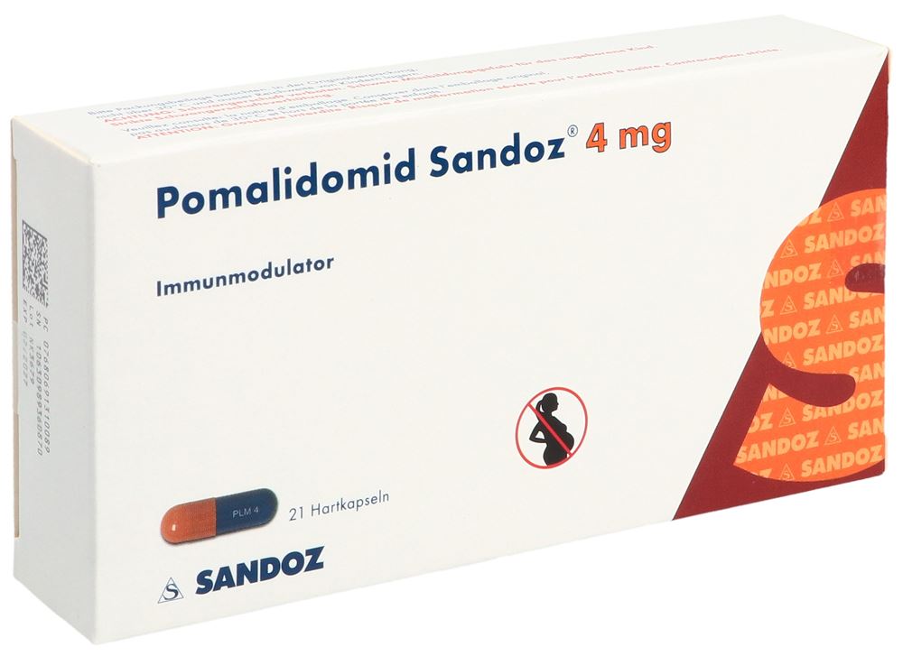 POMALIDOMID Sandoz caps 4 mg blist 21 pce | Commander en ligne