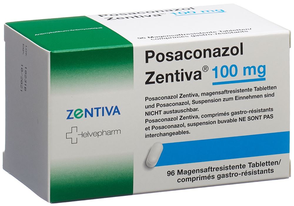POSACONAZOLE Zentiva Tabl 100 mg Blist 96 Stk | Online bestellen