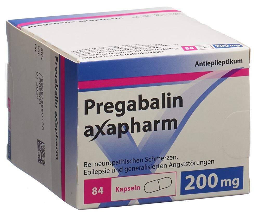 PREGABALINE axapharm Kaps 200 mg Blist 84 Stk | Online bestellen