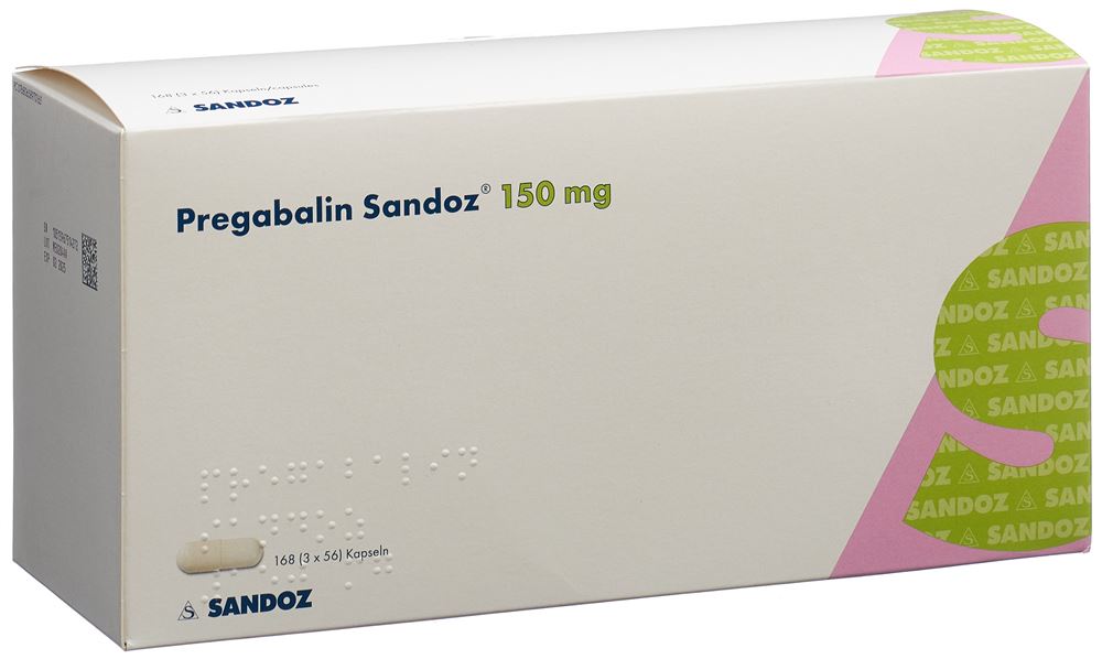 PREGABALINE Sandoz Kaps 150 mg Blist 56 Stk | Online bestellen