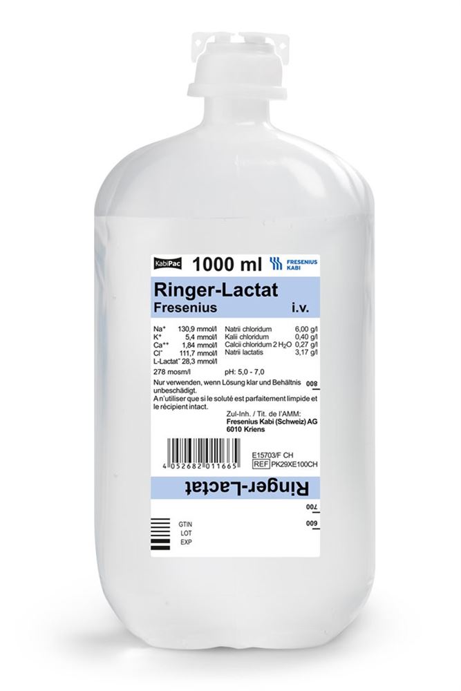 RINGER-LACTATE Fresenius Inf Lös 1000ml KabiPac KabiPac 10 Stk | Online ...