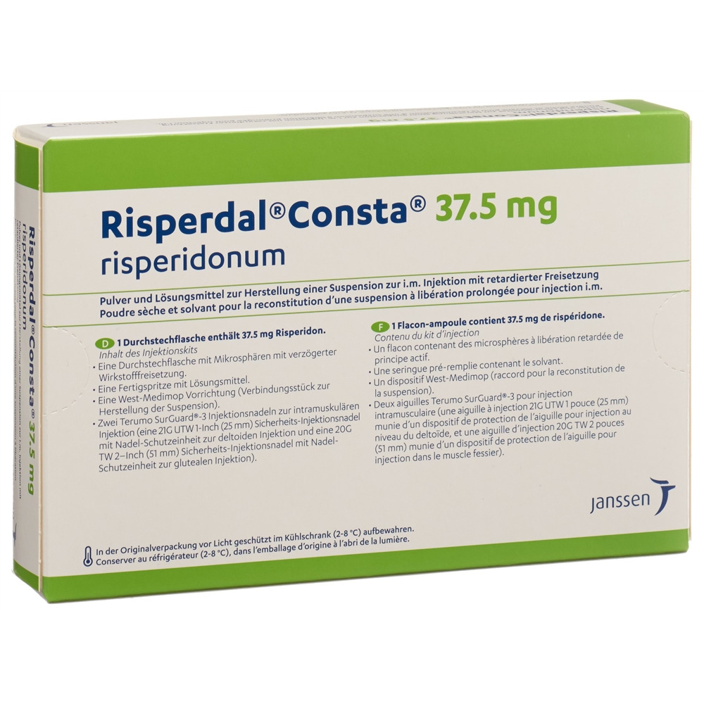 RISPERDAL subst sèche 37.5 mg avec solvant kit inj 1 pce | Commander en ...
