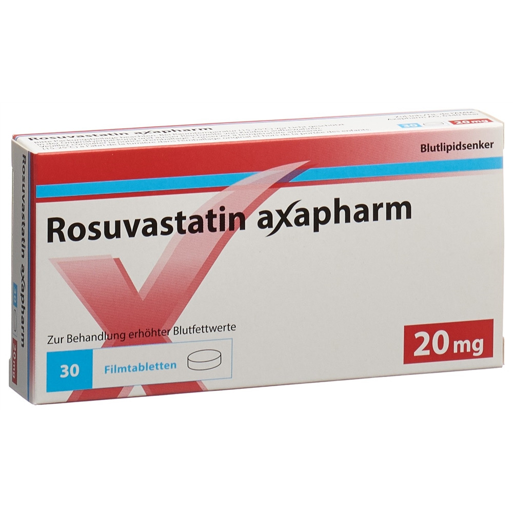 ROSUVASTATINE axapharm cpr pell 20 mg blist 30 pce | Commander en ligne