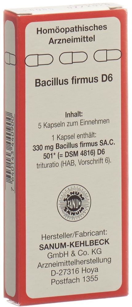 SANUM Bacillus firmus Kaps 6 D 5 Stk | Online bestellen