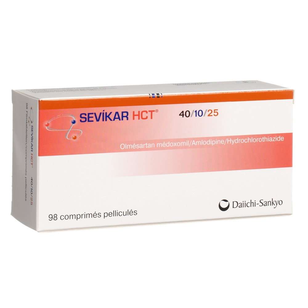 SEVIKAR HCT Filmtabl 40/10/25 mg Blist 98 Stk | Online bestellen