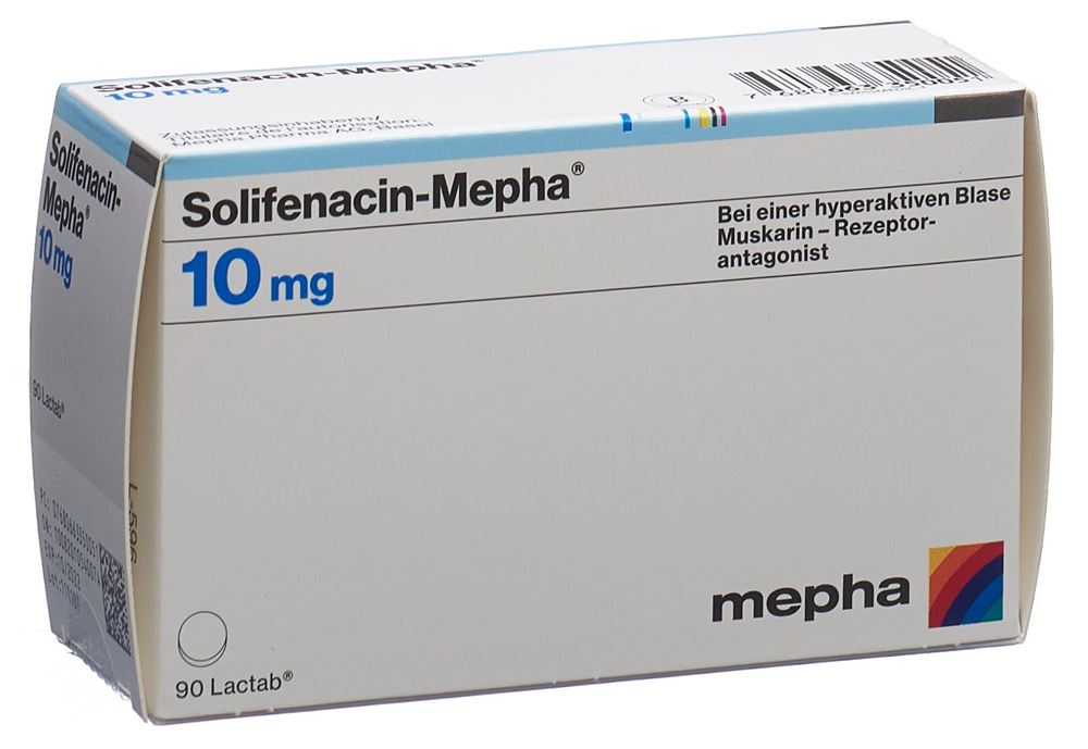 SOLIFENACINE Mepha cpr pell 10 mg blist 90 pce | Ordinare online