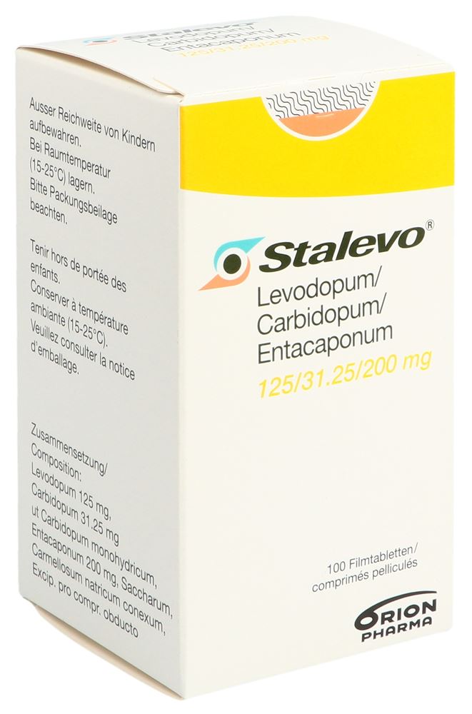 STALEVO Filmtabl 125/31.25/200mg Ds 100 Stk | Online bestellen