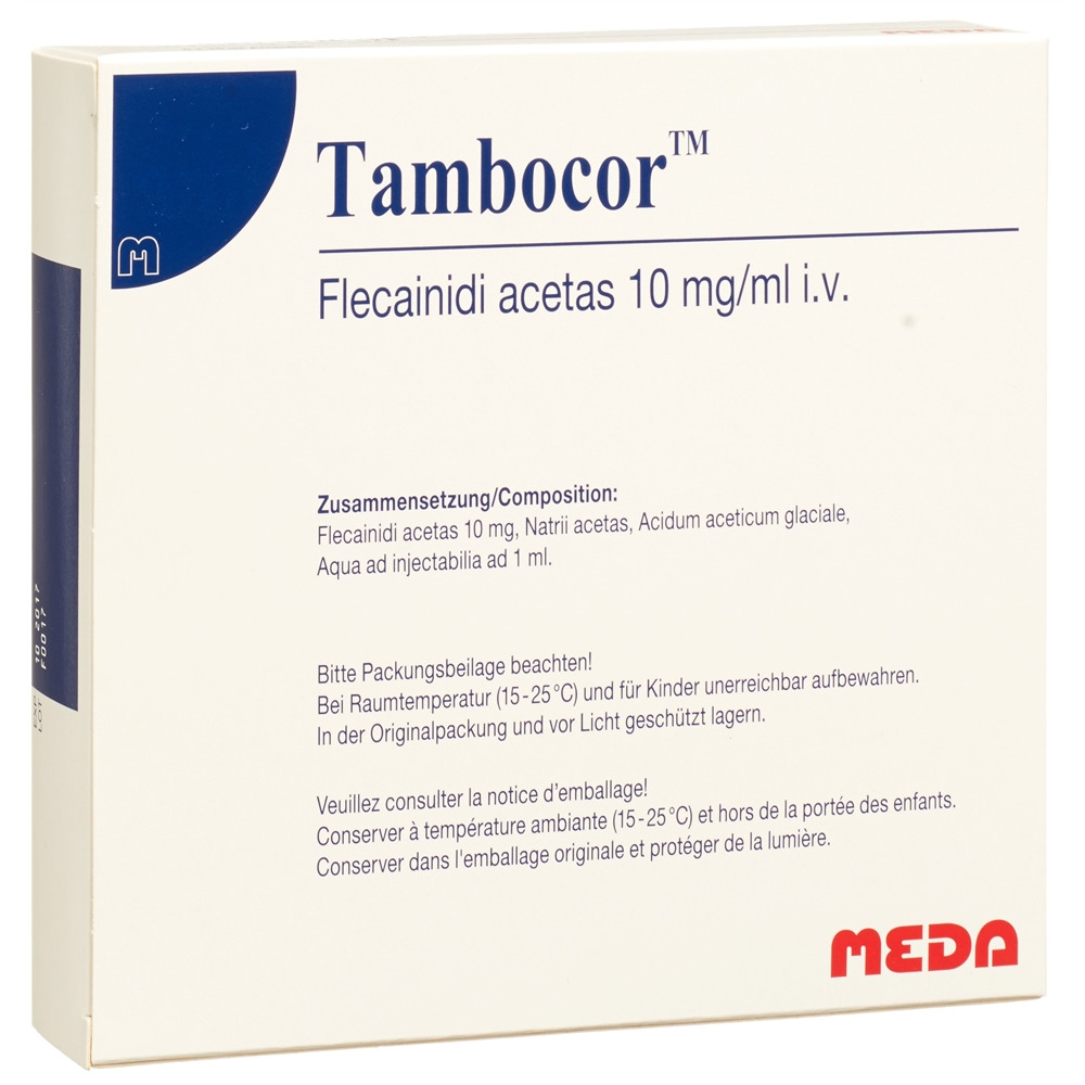 TAMBOCOR Inj Lös 150 mg/15ml Amp 15 ml | Online bestellen