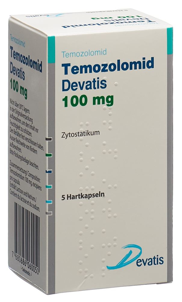 TEMOZOLOMIDE Devatis caps 100 mg fl 5 pce | Commander en ligne