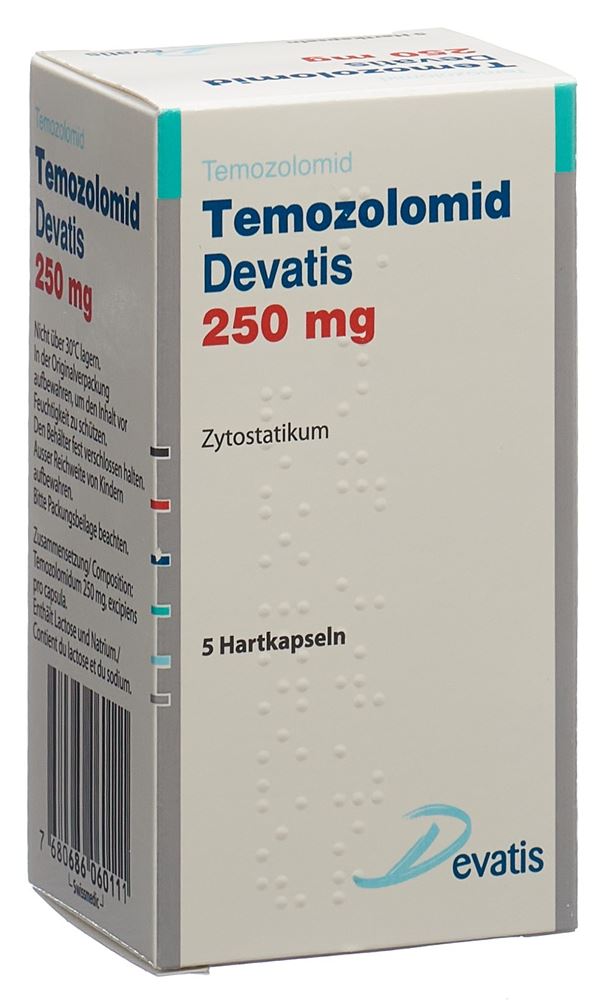 TEMOZOLOMIDE Devatis caps 250 mg fl 5 pce | Commander en ligne