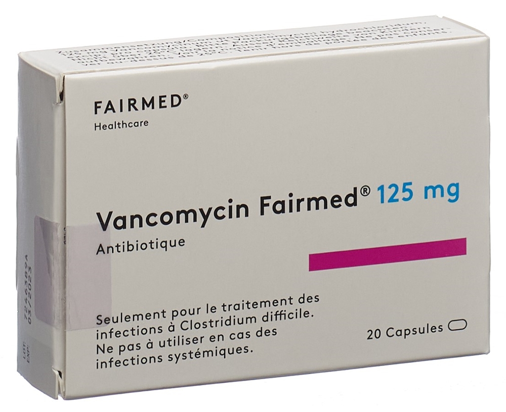 VANCOMYCINE Fairmed Kaps 125 mg Blist 20 Stk | Online bestellen