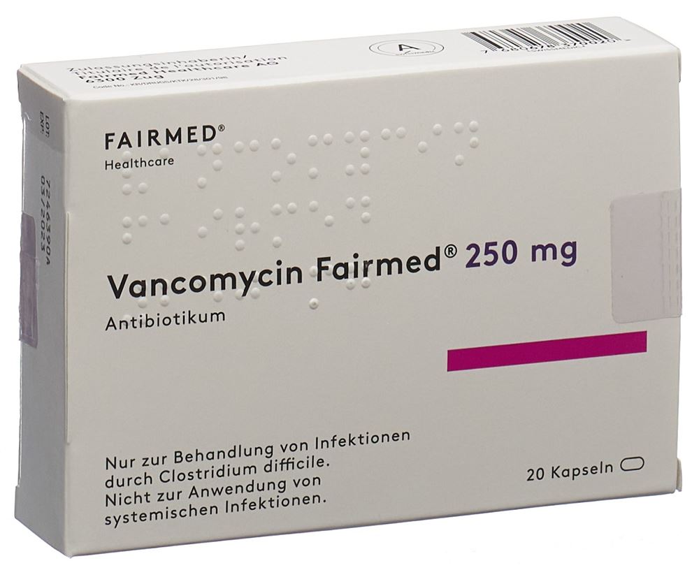 VANCOMYCINE Fairmed Kaps 250 mg Blist 20 Stk | Online bestellen
