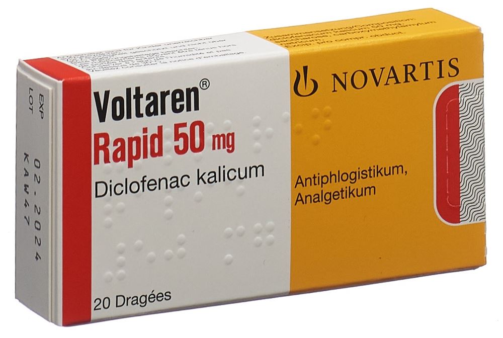 Voltaren Rapide drag 50 mg blist 20 pce | Commander en ligne
