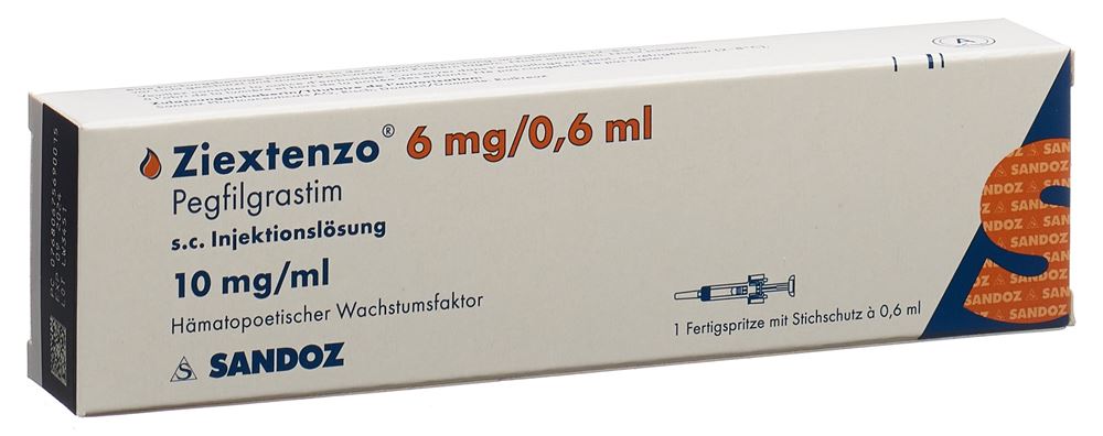 ZIEXTENZO Inj Lös 6 mg/0.6ml Fertspr 1 Stk | Online bestellen