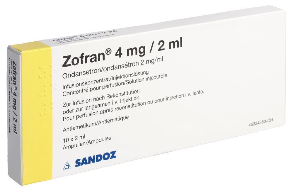 Zofran conc perf 4 mg/2ml amp 2 ml | Commander en ligne