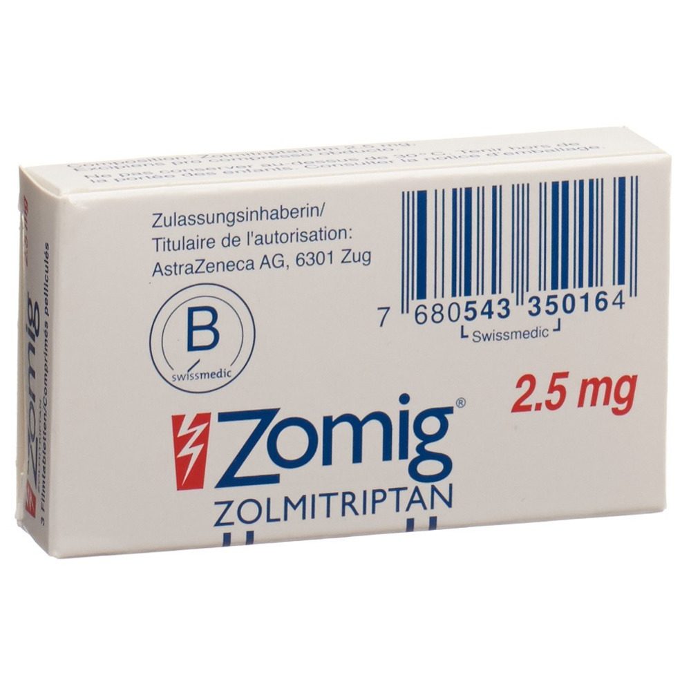 ZOMIG Filmtabl 2.5 mg Blist 3 Stk | Online bestellen
