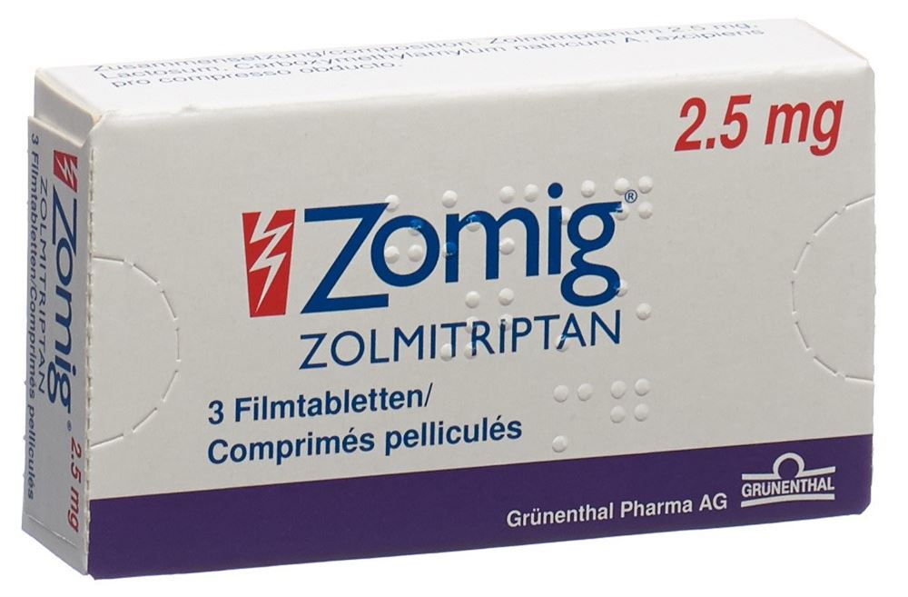 ZOMIG Filmtabl 2.5 mg Blist 3 Stk | Online bestellen